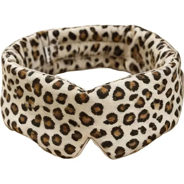 SILKSILKY Elegant One Piece Silk Sleep Eye Mask - Leopard
