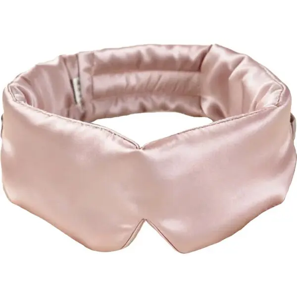 SILKSILKY Elegant One Piece Silk Sleep Eye Mask - Lightpink
