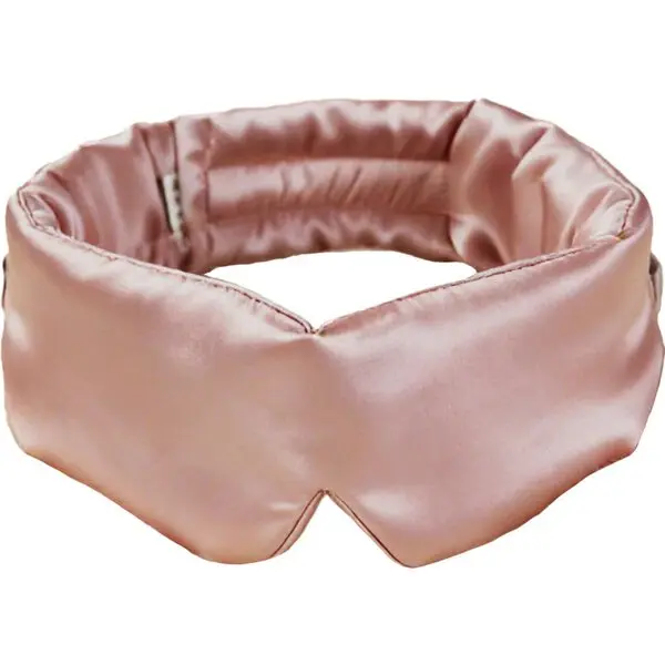 SILKSILKY Elegant One Piece Silk Sleep Eye Mask - Palemauve