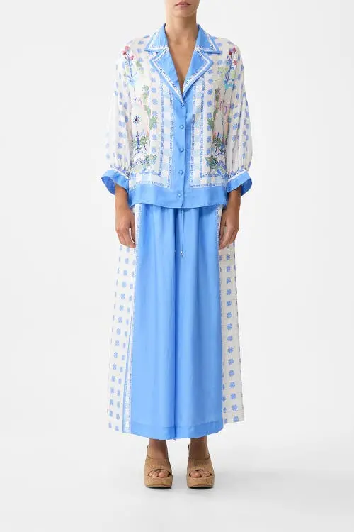 Camilla Shirt With Gathered Cuff - Midsummer Mosaics