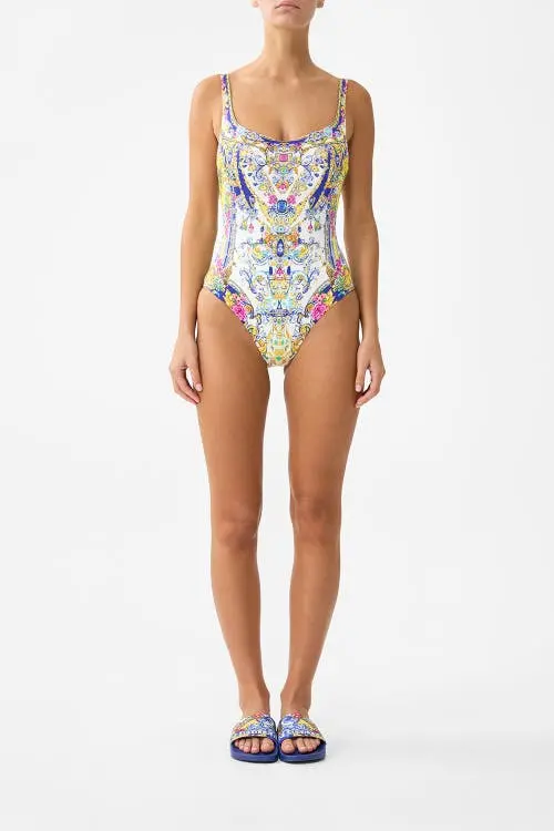 Camilla Underwire Square Neck One Piece With Scoop Back