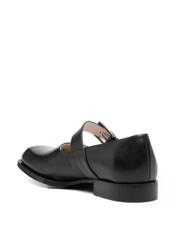 EGONLAB Leather Buckle-strap Loafers