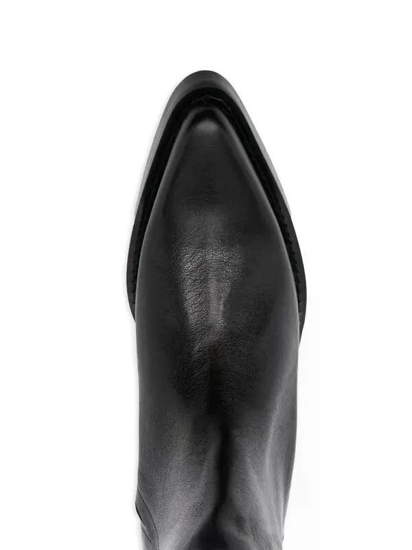 EGONLAB Leather Spike Boots - Black