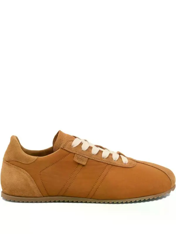 AMI Paris Soft Suede Panel Sneakers - Brown
