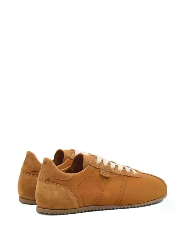 AMI Paris Soft Suede Panel Sneakers - Brown