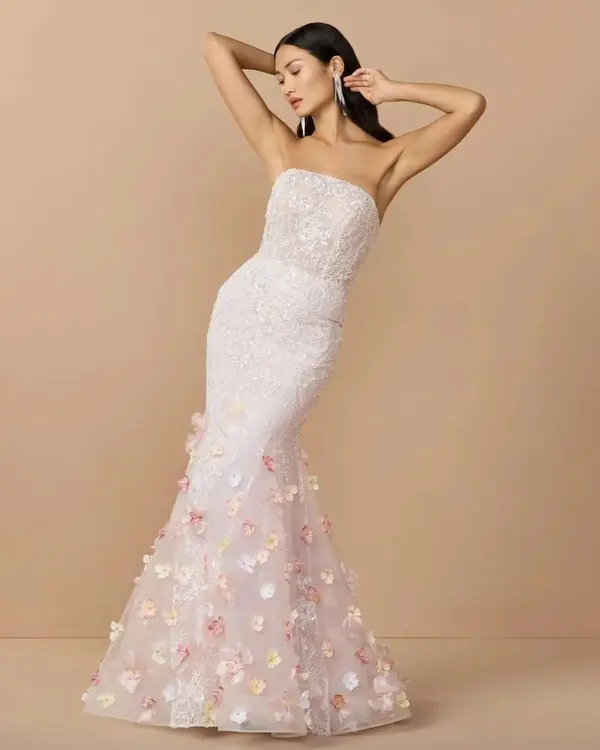 MAC DUGGAL COLLECTION Embellished Strapless Mermaid Gown