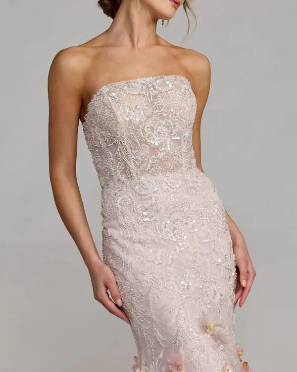 MAC DUGGAL COLLECTION Embellished Strapless Mermaid Gown