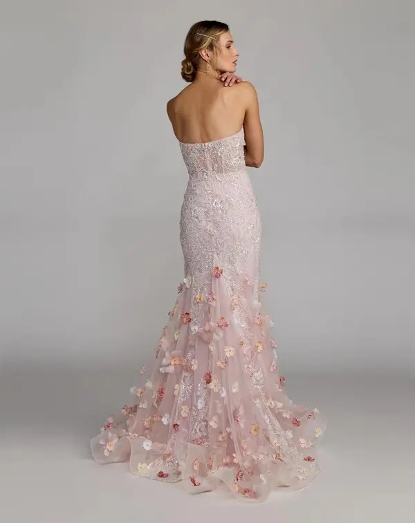 MAC DUGGAL COLLECTION Embellished Strapless Mermaid Gown