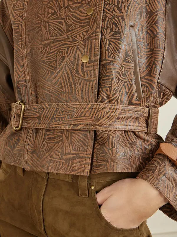 Isabel Marant Belted Leather Jacket