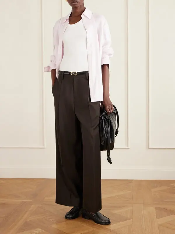 ANINE BING Bridget Lyocell Shirt - Pink
