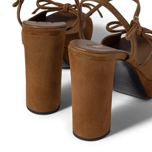 Miu Miu Suede Platform Sandals