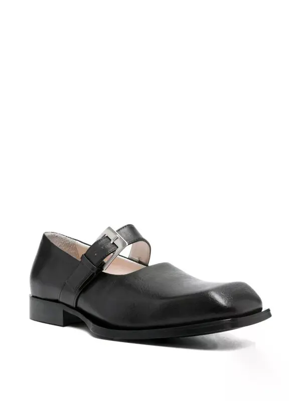 EGONLAB Moran Buckle-strap Leather Loafers