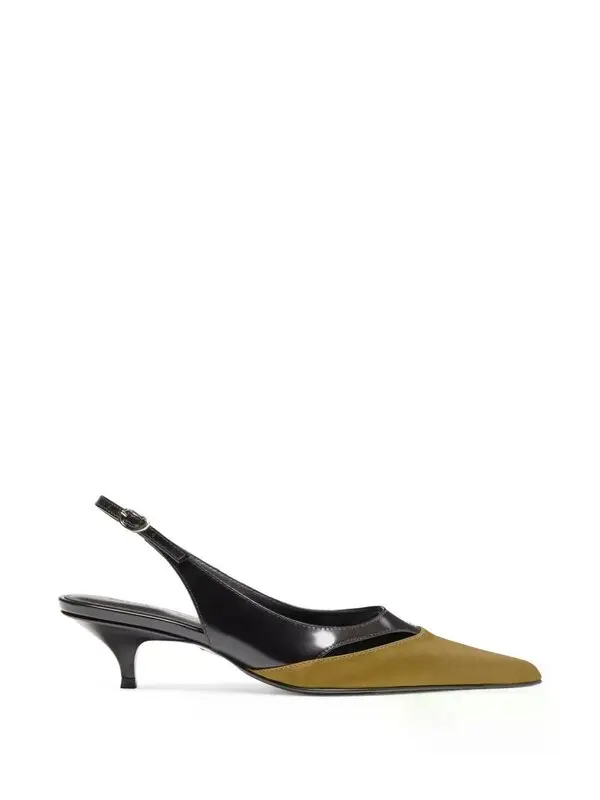 Proenza Schouler Slash Slingback Pumps - Green