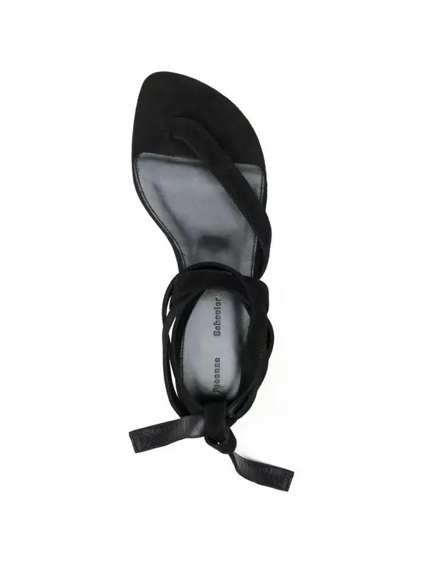 Proenza Schouler Tee Wrap Sandals - Black