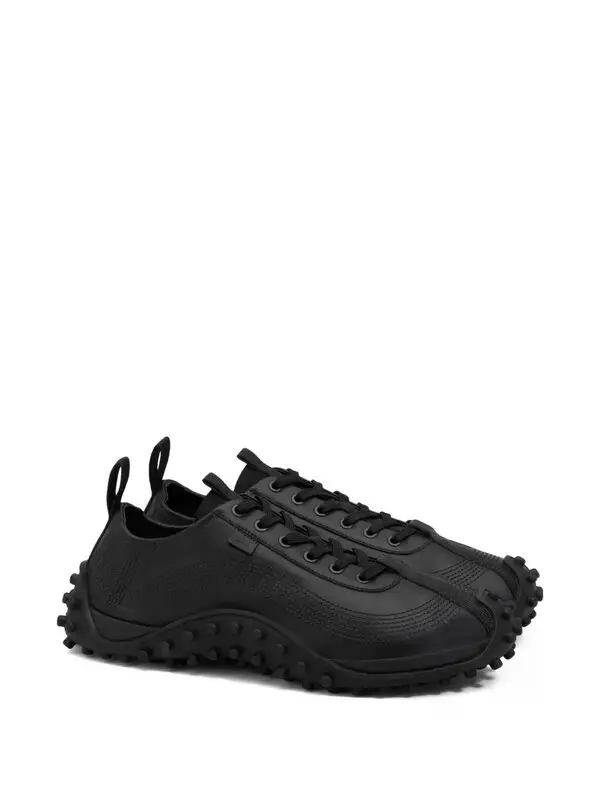 Ami Mirage Leather Lace-up Sneakers - Black