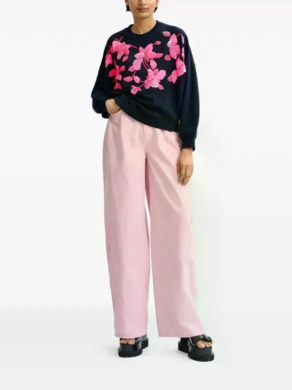 Essentiel Antwerp Floral Sequin-embellished Sweatshirt