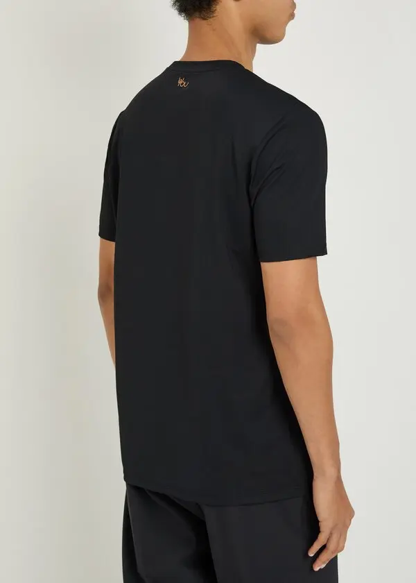 NOW YOU LIVE Logo-print Technical Jersey T-shirt