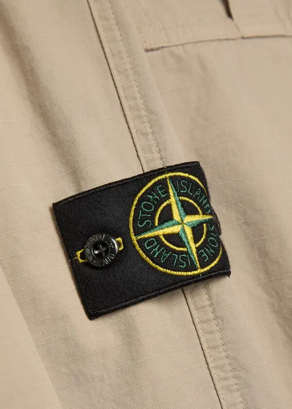 Stone Island Cotton Ripstop Straight-leg Trousers