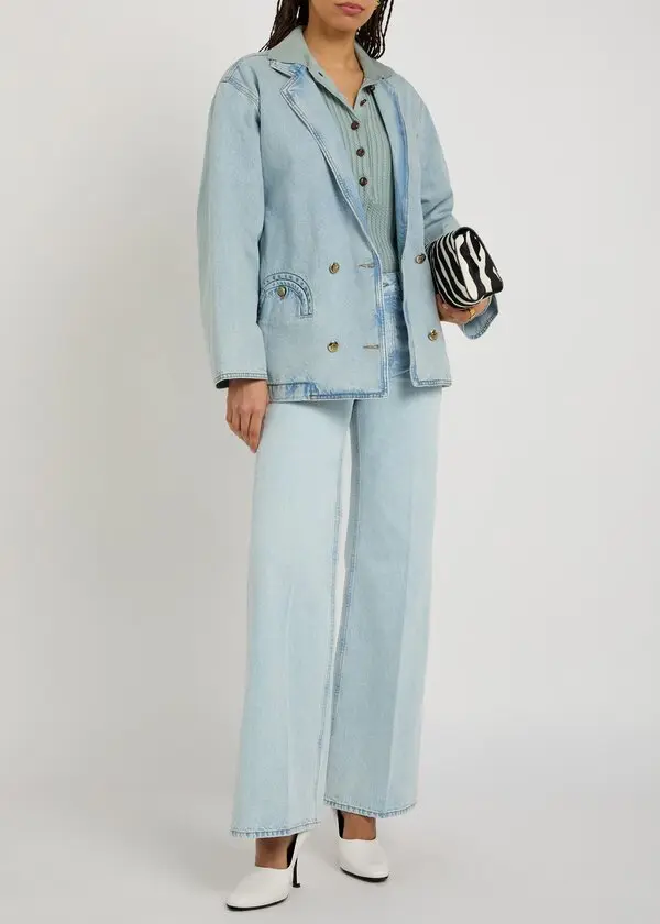 BLAZÉ MILANO Cory Double-breasted Denim Jacket