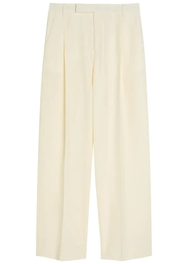 Maria Mcmanus Straight-leg Stretch-wool Trousers