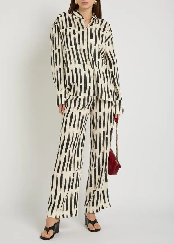 AKYN Perla Printed Trousers