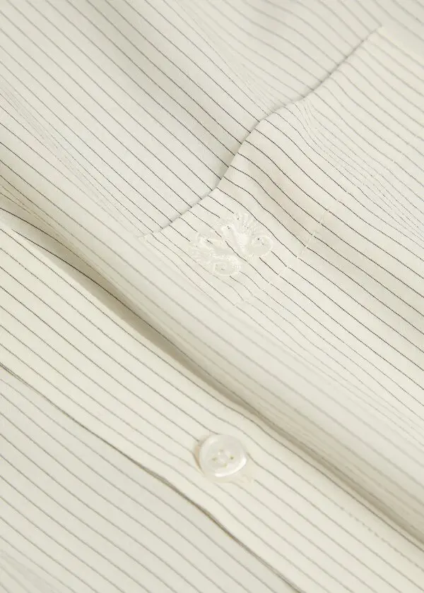 BLAZÉ MILANO Pinstripe Silk Shirt