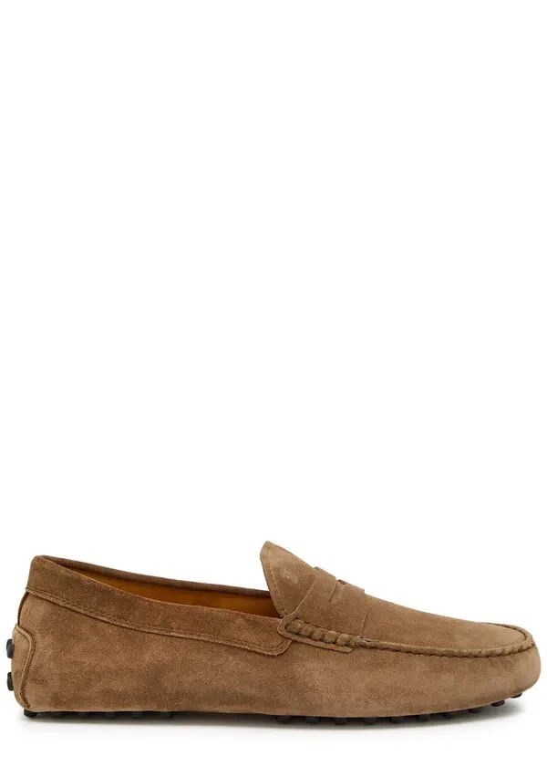 TOD'S Suede Loafers - Brown