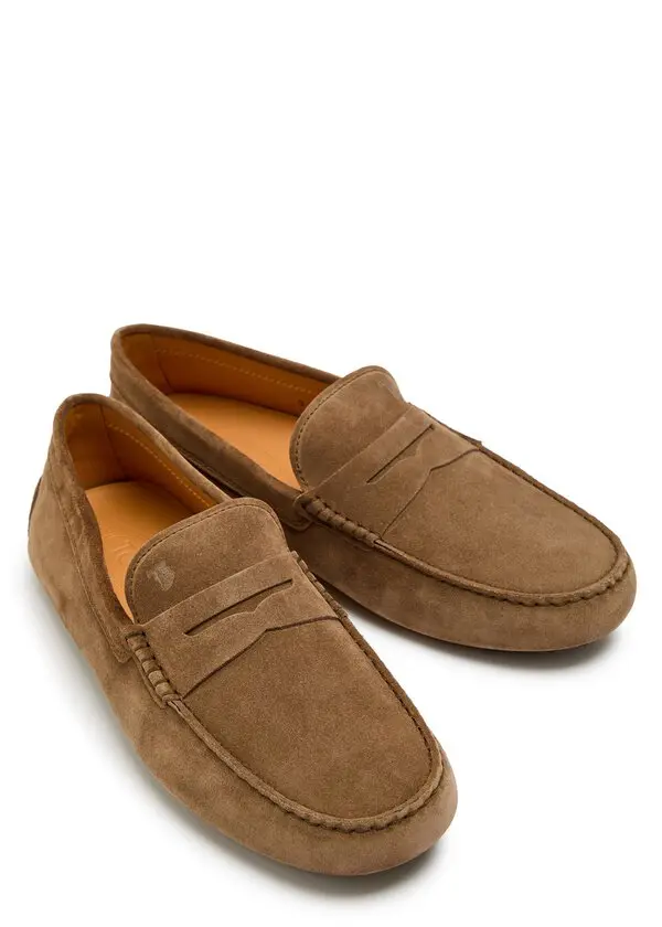 TOD'S Suede Loafers - Brown