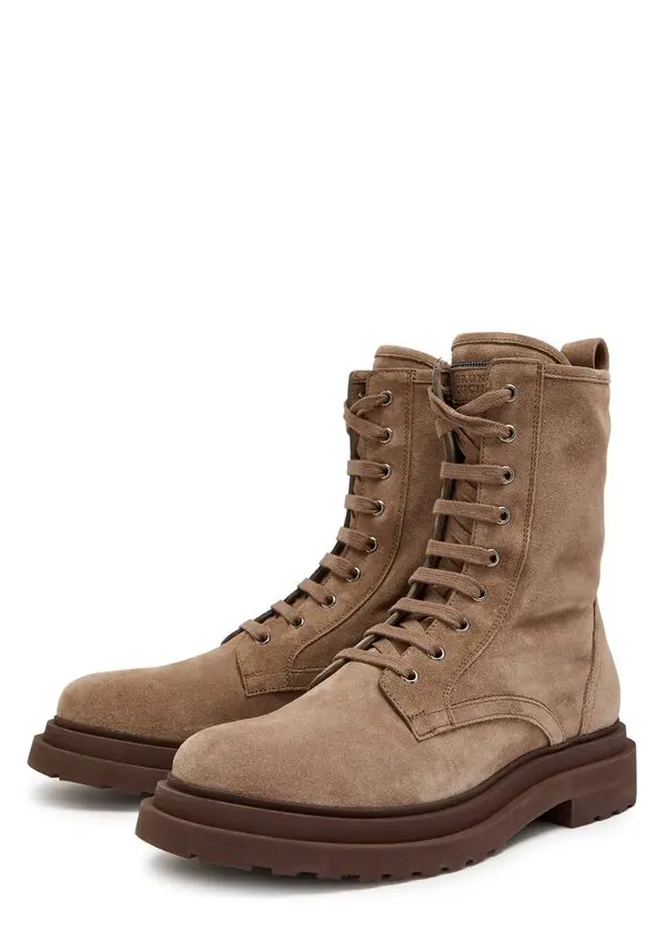 Brunello Cucinelli Suede Ankle Boots