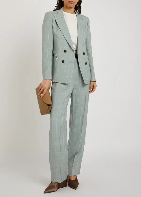 BLAZÉ MILANO Fox Striped Woven Trousers