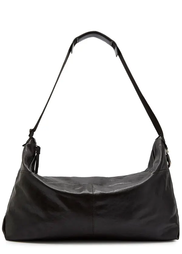 LEMAIRE Berlingot 72hr Leather Weekend Bag - Brown