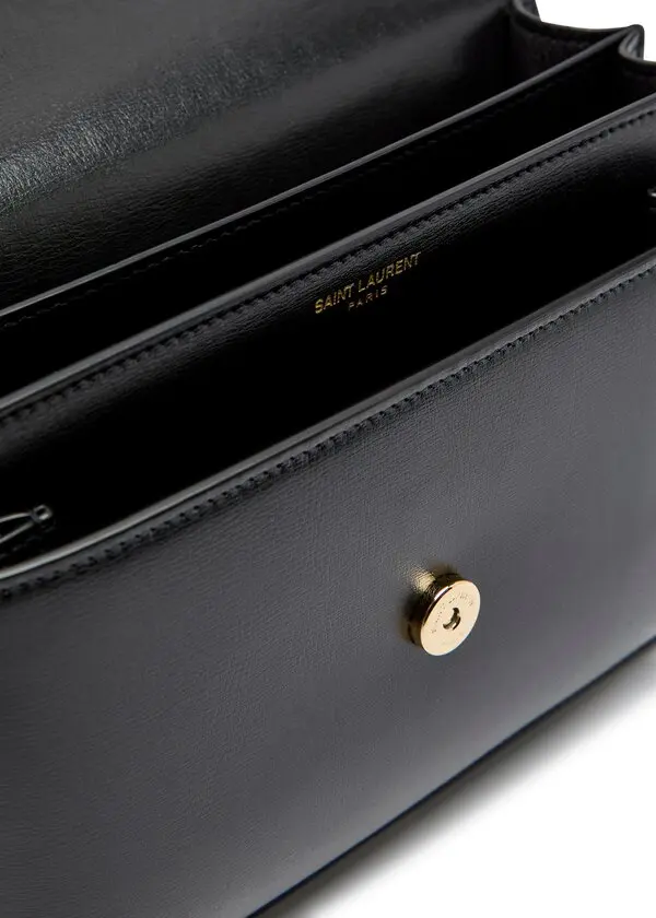 Saint Laurent Sunset Leather Cross-body Bag - Black