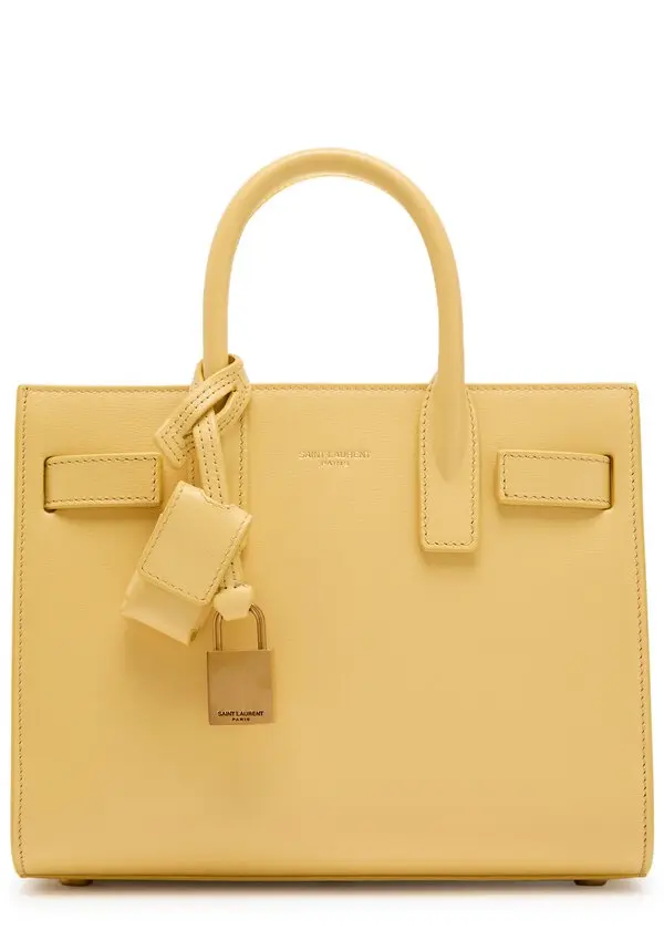 Saint Laurent Sac De Jour Nano Top Handle Bag - Yellow