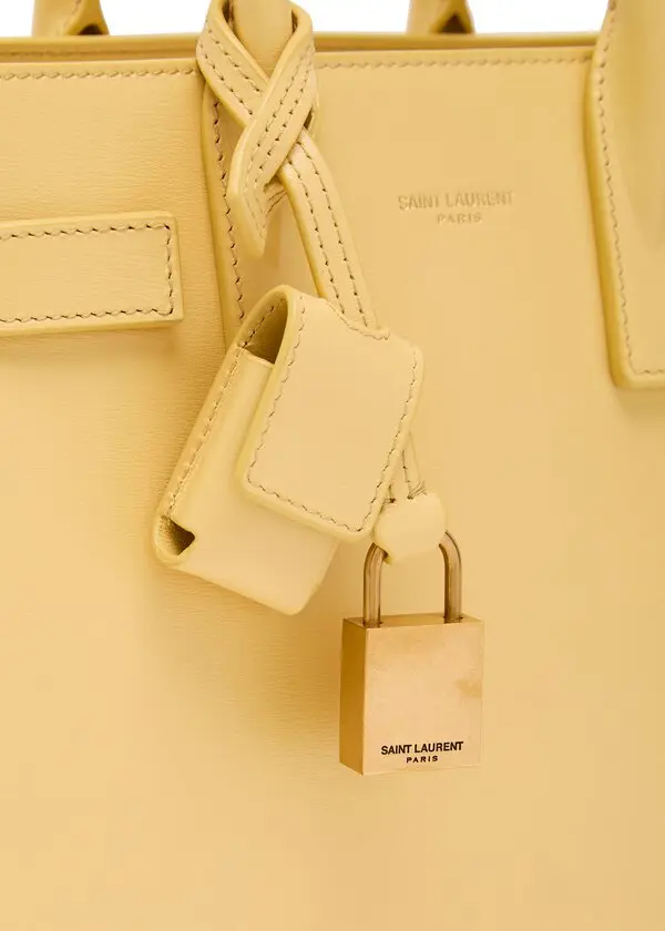 Saint Laurent Sac De Jour Nano Top Handle Bag - Yellow