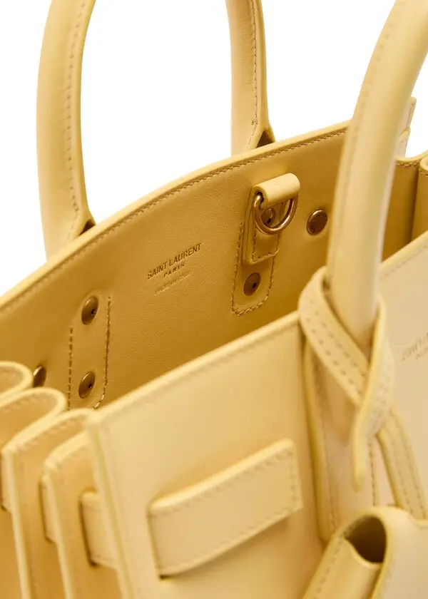 Saint Laurent Sac De Jour Nano Top Handle Bag - Yellow