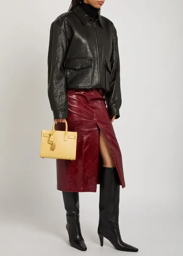 Saint Laurent Sac De Jour Nano Top Handle Bag - Yellow