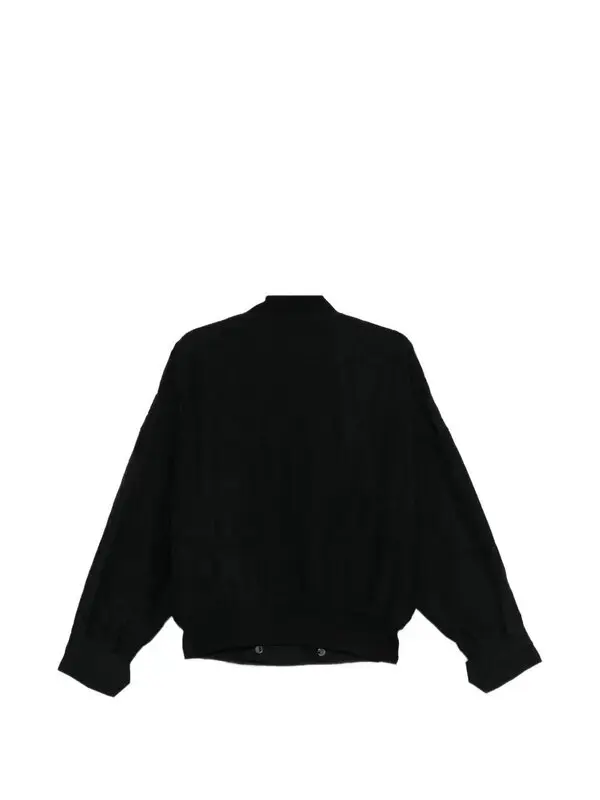 Giorgio Armani Geometric Texture Bomber Jacket
