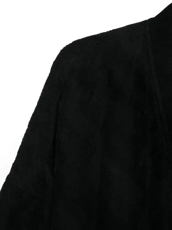 Giorgio Armani Geometric Texture Bomber Jacket