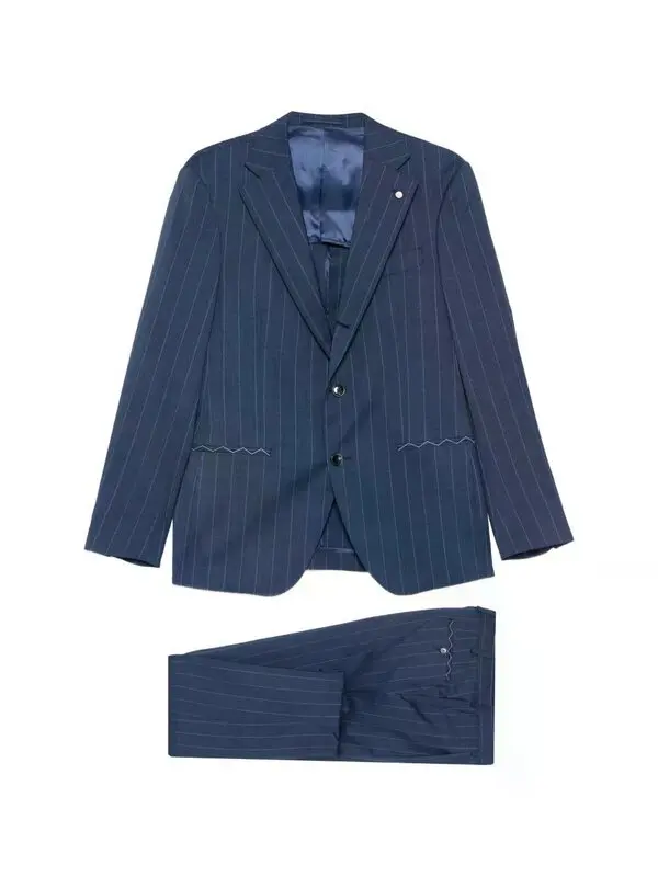 LUIGI BIANCHI MANTOVA Pinstripe-pattern Suit