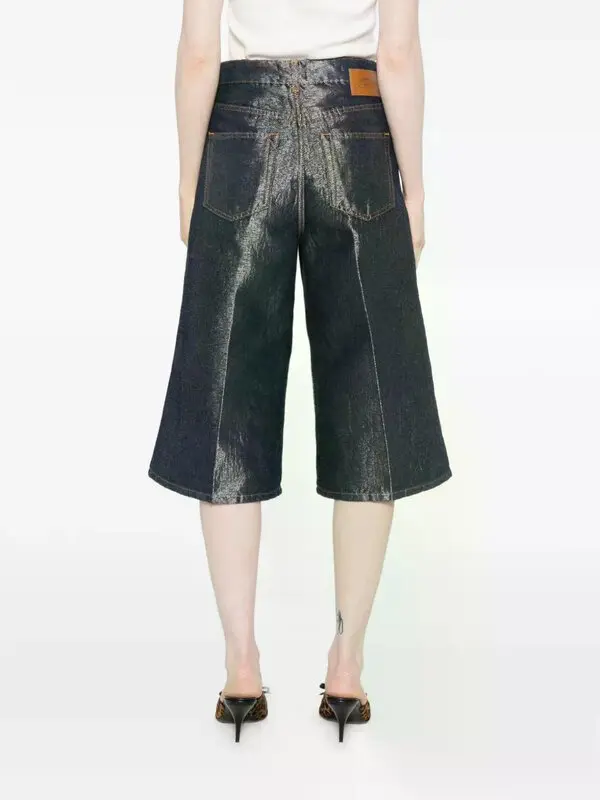 GANNI High-waisted Belt-loops Shorts
