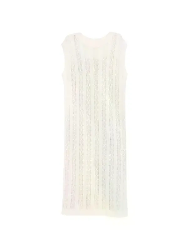 Eric Bompard Sleeveless Midi Dress - Neutrals