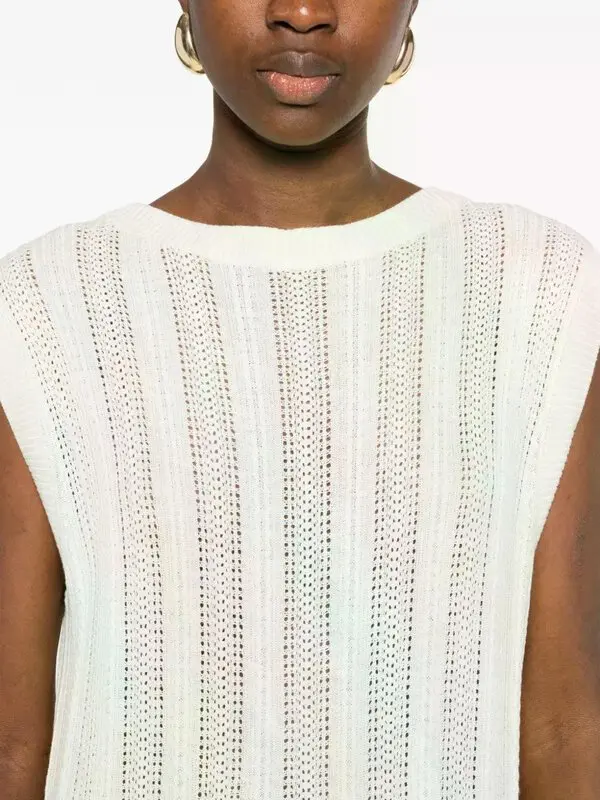 Eric Bompard Sleeveless Midi Dress - Neutrals