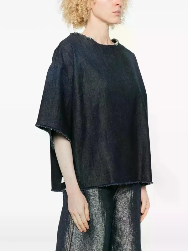 NINE:INTHE:MORNING Rebe Frayed Top