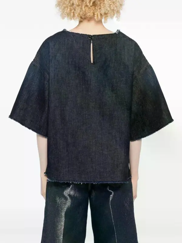 NINE:INTHE:MORNING Rebe Frayed Top