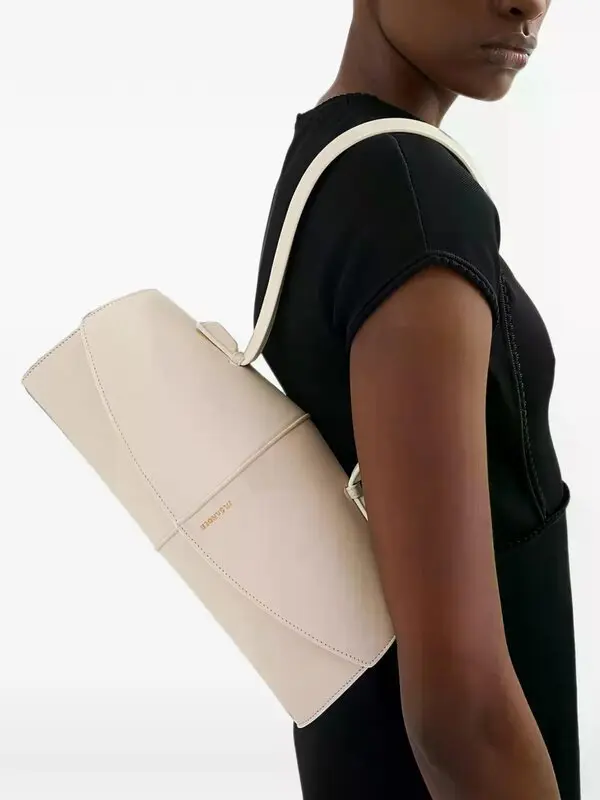 JIL SANDER Off-white Leather Shoulder Bag - Neutrals