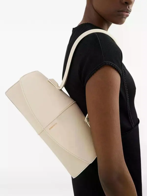 JIL SANDER Off-white Leather Shoulder Bag - Neutrals