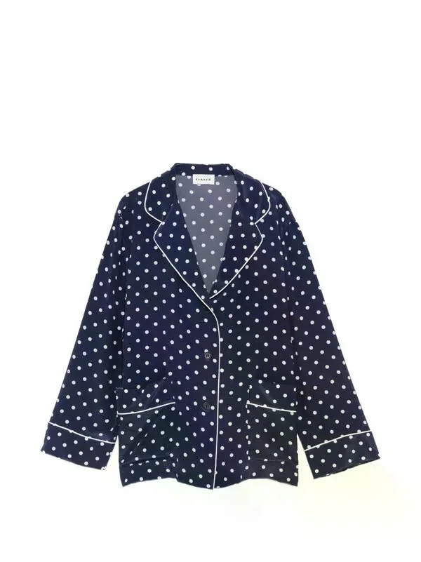 P.a.r.o.s.h Sbillo Polka-dot Long-sleeve Shirt - Blue