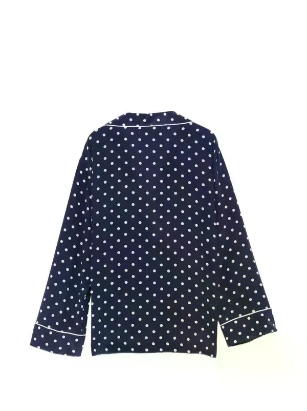 P.a.r.o.s.h Sbillo Polka-dot Long-sleeve Shirt - Blue