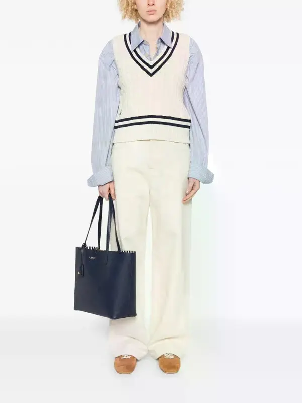 Ralph Lauren Striped V-neck Vest