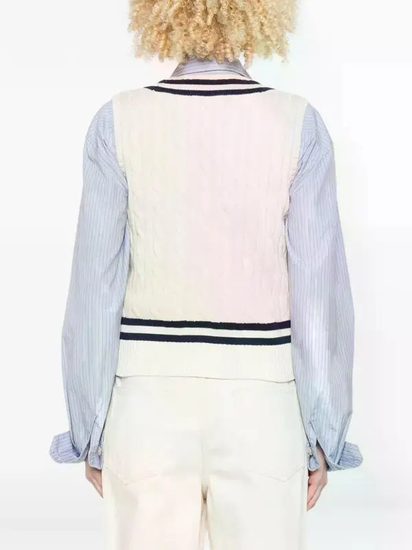 Ralph Lauren Striped V-neck Vest